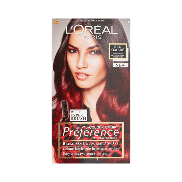 L'Oreal Colour Ombres Preference Permanent Hair Colour - Red Ombres ...